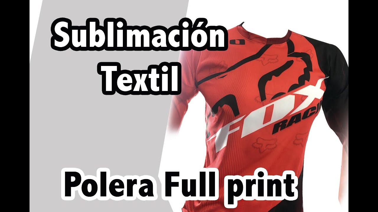 Como sublimar polera full print - YouTube