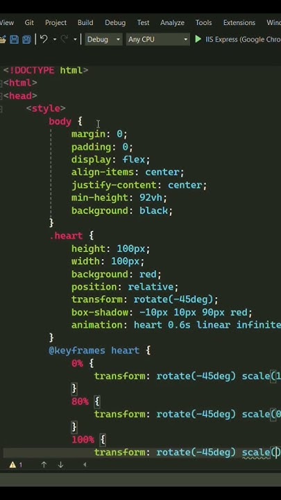 Heart Beat Animation Html Css Coding Code Html Htmlcss Csscoding Youtube