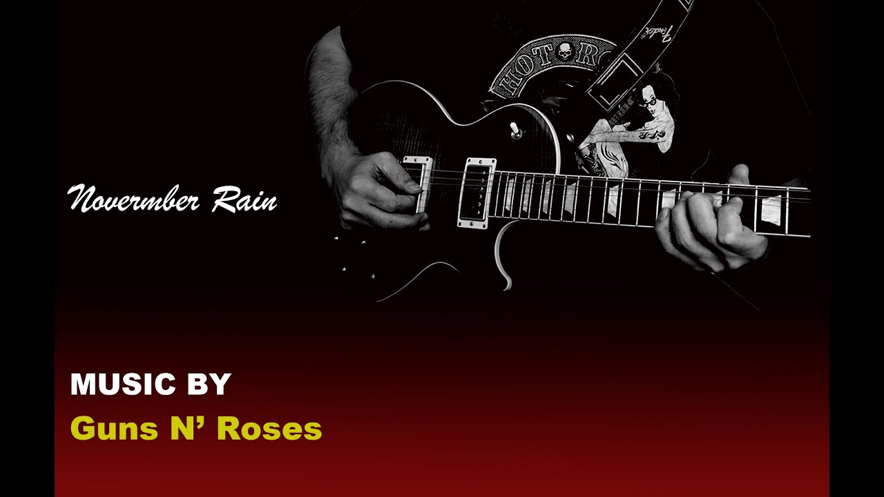 November Rain Guitar Backing Track (no vocals) | Guns N' Roses - YouTube
