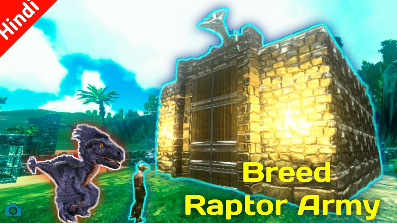 Breed Raptor Army And Change Raptor Colour || Ark Survival Evolved ...