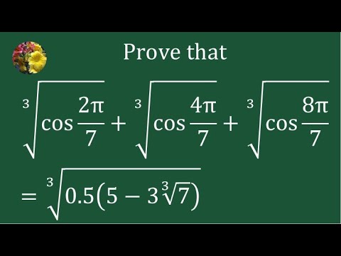 A monster trigonometric identity proved using properties of cubic ...