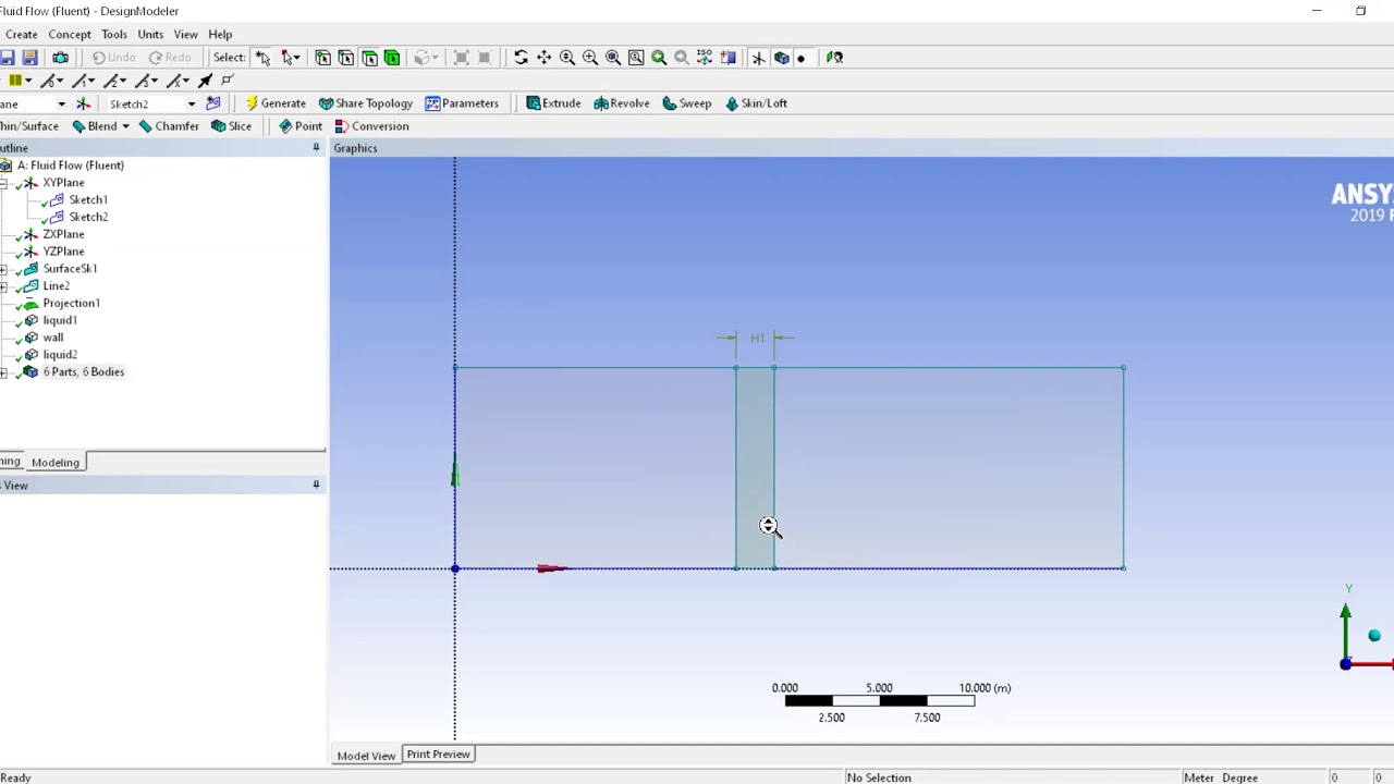 How to thicken the face- ANSYS design modeler - YouTube