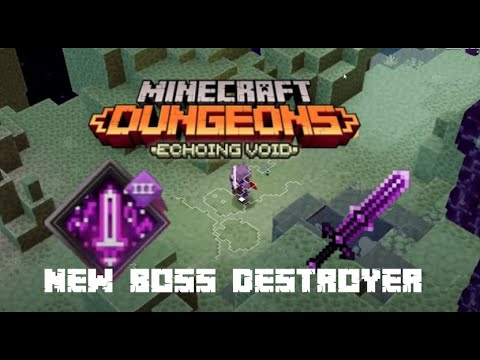 [Minecraft Dungeons] Void Strike VS Mooshroom Monstrosity - YouTube