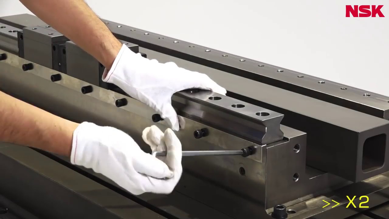 Como Instalar productos lineales NSK 1 Guias lineales - YouTube