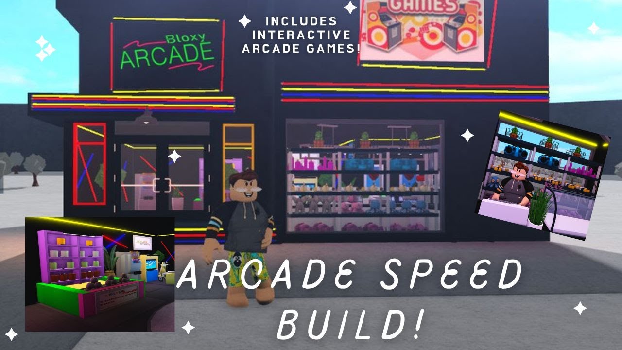 Building A Arcade In Bloxburg | With Interactive Games! | Roblox ...