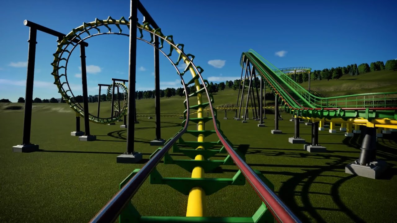 Rough Four Ring Roller Coaster. - YouTube
