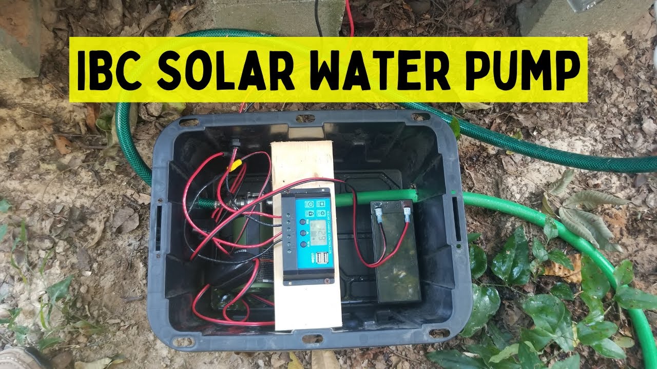 Solar IBC Water Pump || CHEAP Solar Pump Setup || DIY Project - YouTube