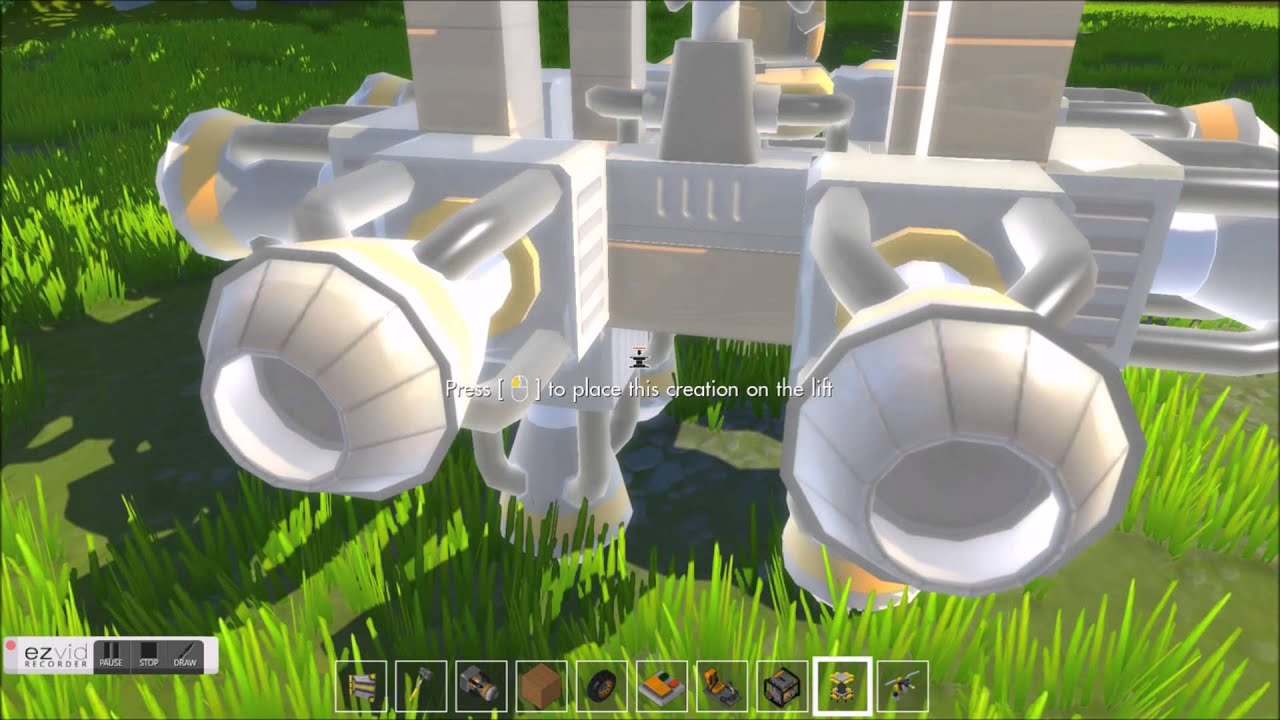 Scrap Mechanic Cubic Aircraft - YouTube