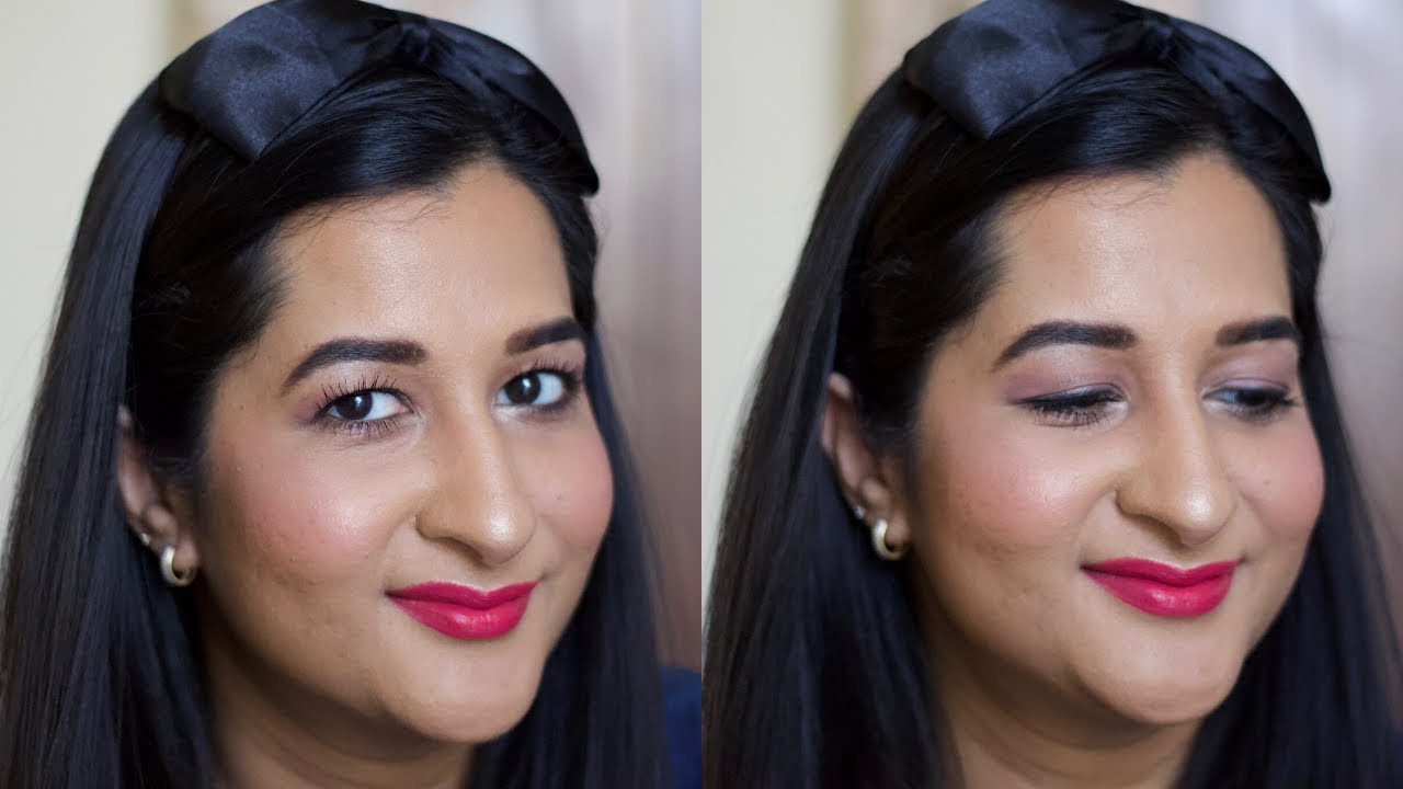 Everyday Pink Makeup Look for Indian Skin | Bright Pink Lips | Pink ...