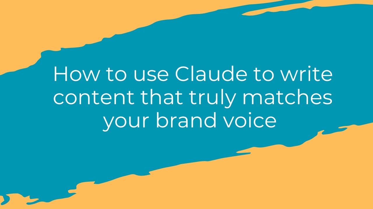 How to use Claude to write content that truly matches your brand voice ...