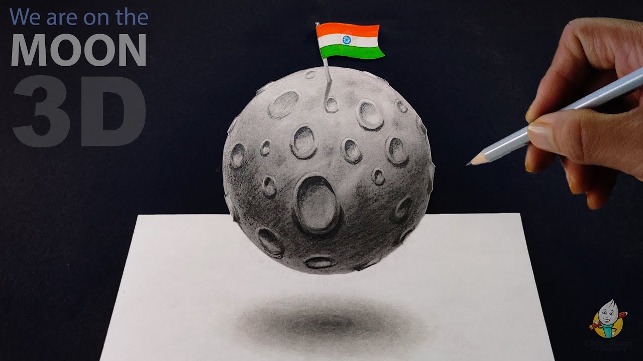 Pencil In The Moon 30 Easy Moon Drawing Ideas