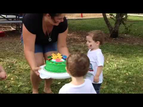 Identical twins birthday cake - YouTube
