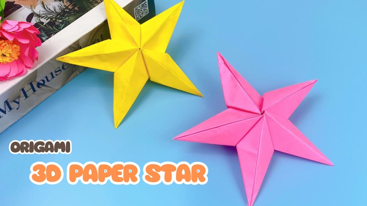 HOW TO MAKE 3D STAR FOR YOUR CHRISTMAS DECORATION | ORIGAMI PAPER STAR ...