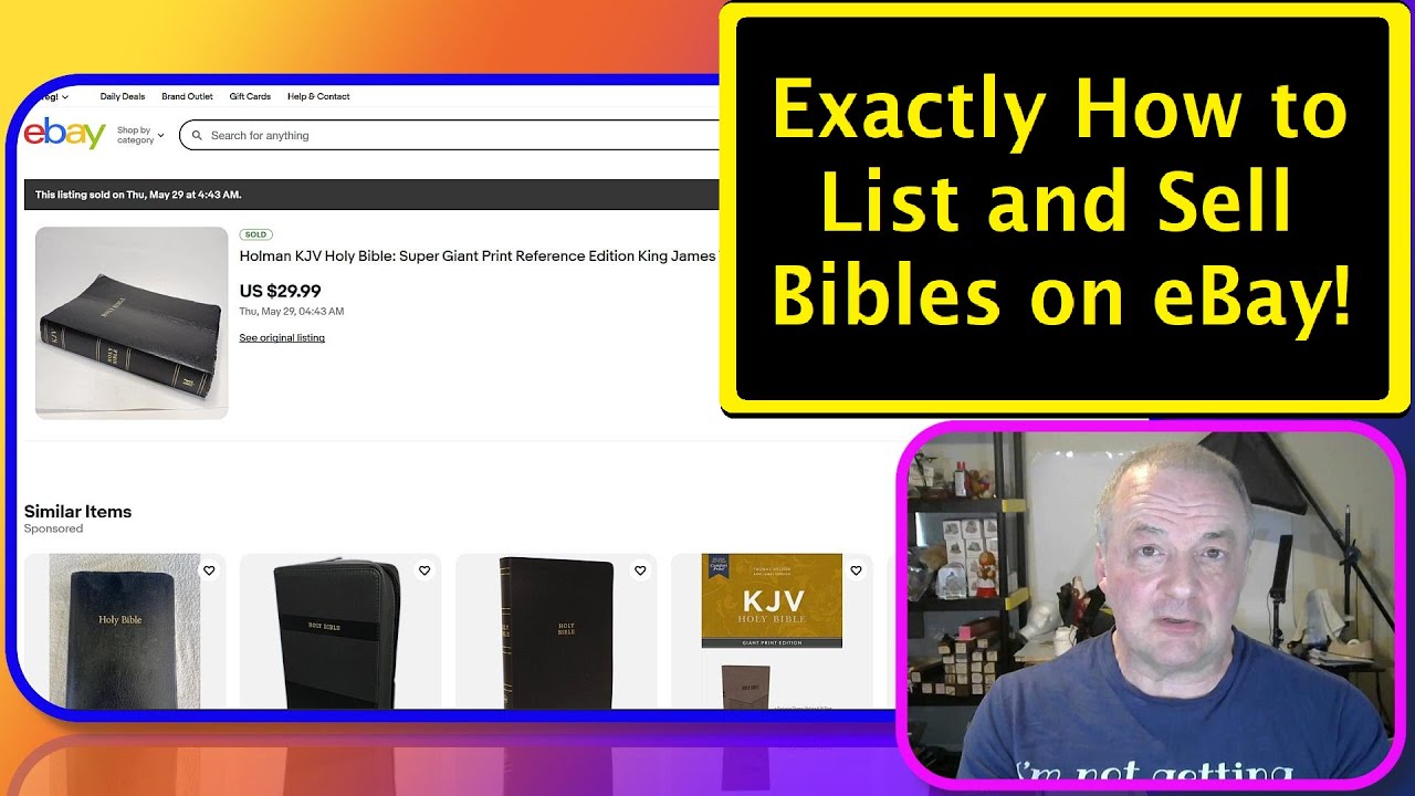 How I Made Thousands Selling Old Bibles on eBay! - YouTube