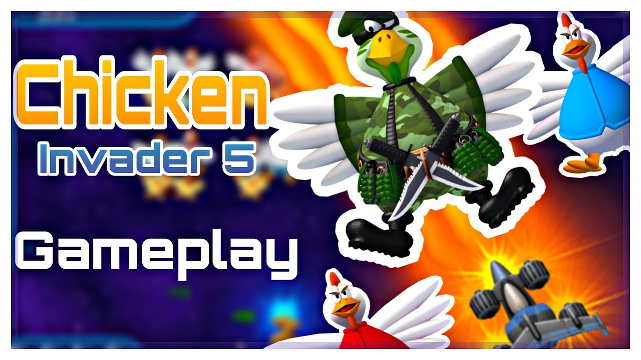CHICKEN INVADER 5 GAMEPLAY - YouTube