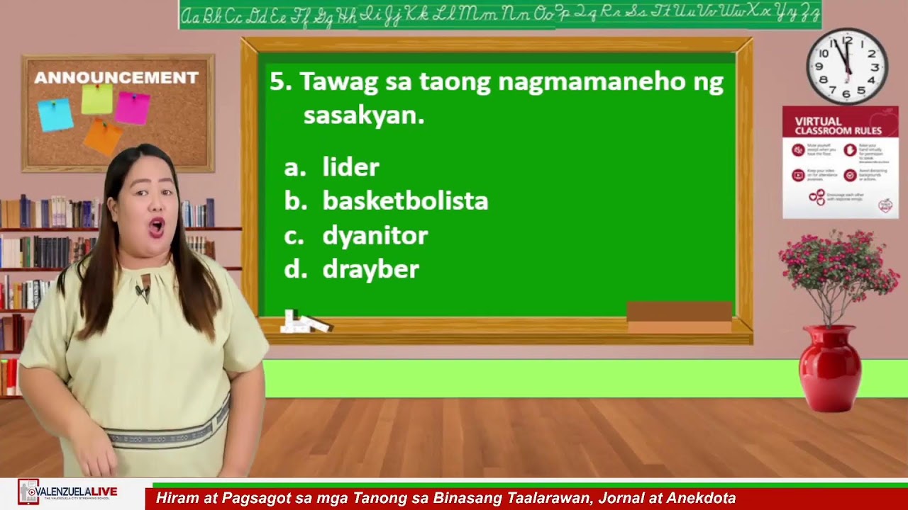 GRADE 5 FILIPINO (Q2-W1) - PAGBABAYBAY NG SALITANG HIRAM AT PAGSAGOT SA ...