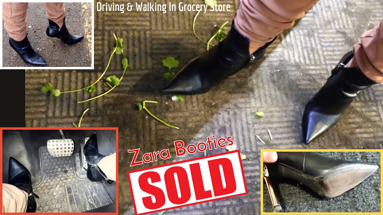 Driving & Walking In Grocery Store Wearing My Zara Work Boots | Shoes ...