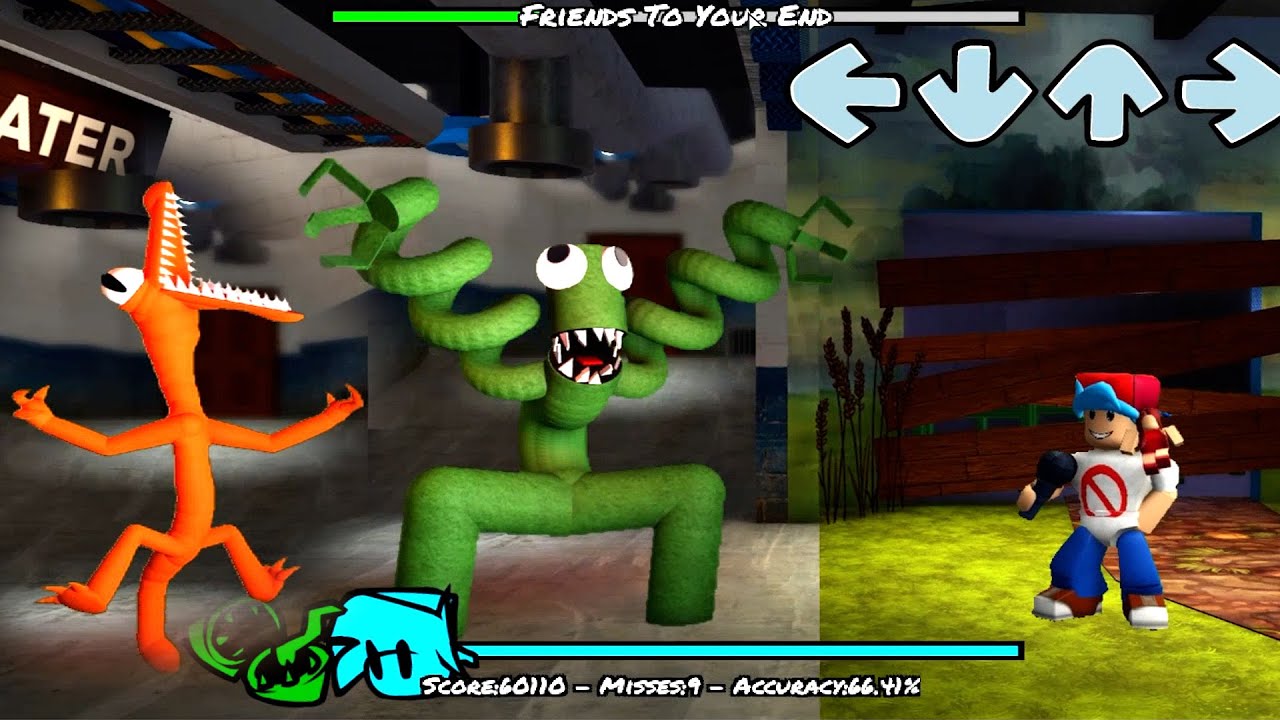 Fnf Vs Rainbow Friends Roblox Vs Green And Orange Youtube