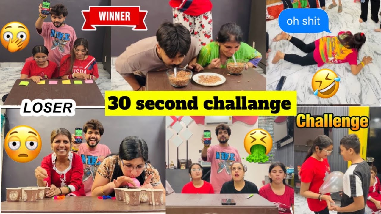 30 second challenge 😂😵 , Unlimited fun ft ⁠@TheBehlbrothers315 - YouTube