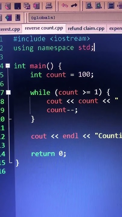 Reverse Count Code C Codingninja Codemasters Coders Codinglife