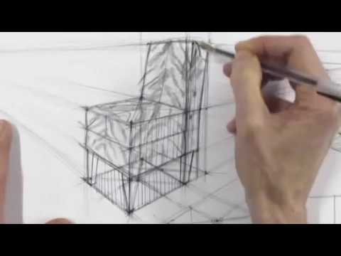 EXAMPLE 1, TWO POINT PERSPECTIVE CHAIR - YouTube