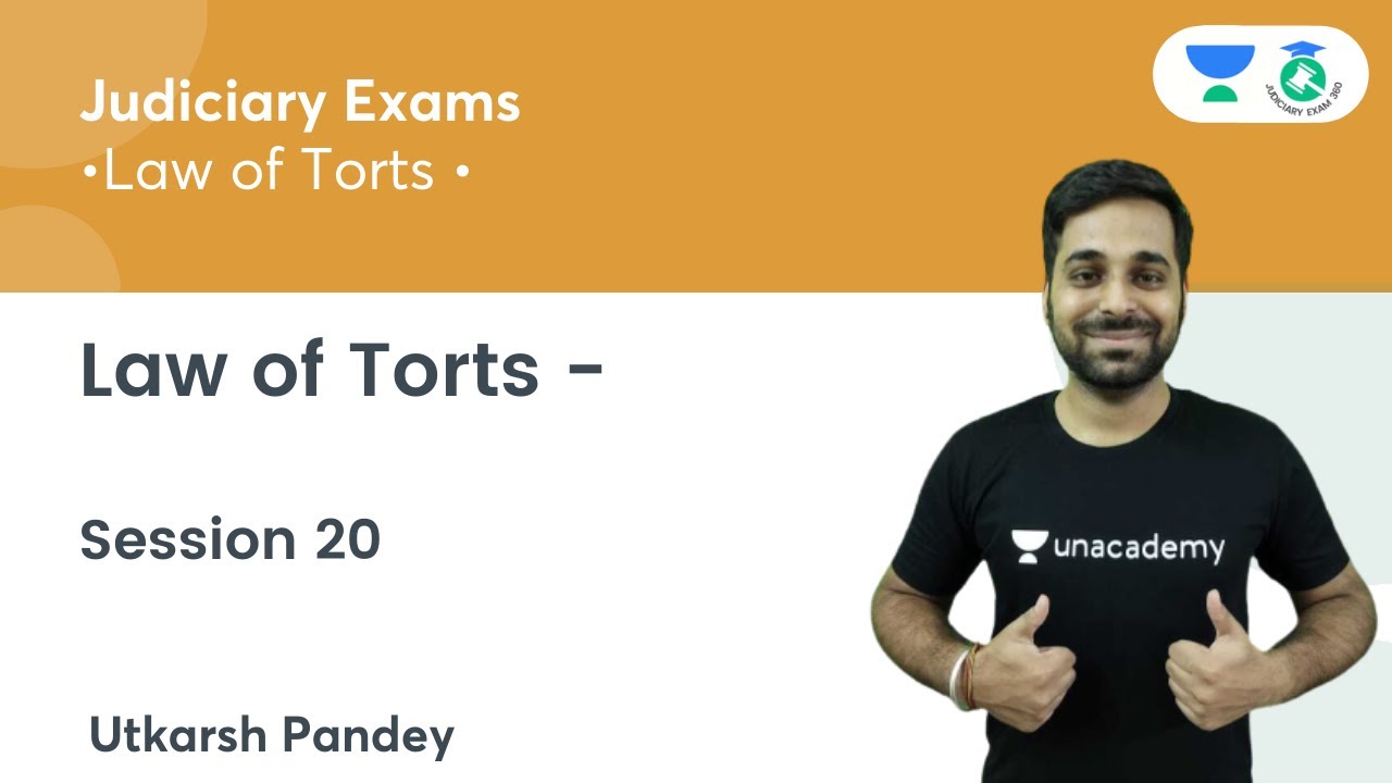 Law Of Torts Session 20 By Utkarsh Pandey Youtube
