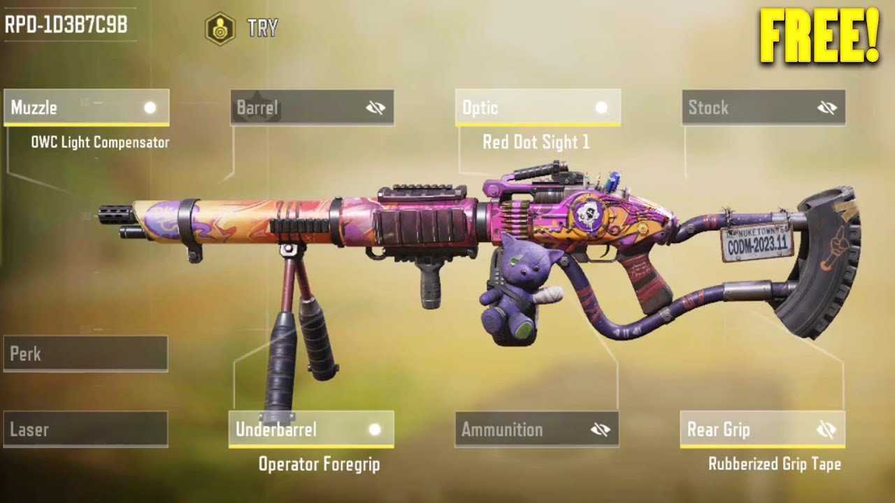 GET THE FREE // NEW RPD - 4th Anno Blammo || Epic Skin CODM!! - YouTube