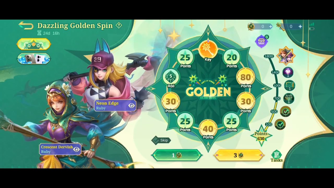 #MLBBGoldenMonth Dazzling Golden Spin ( Can win oppo phones , Skins and ...