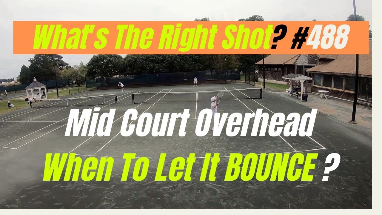 Tennis Overhead. Let It Bounce? When? What's The Right Shot? # 488 ...
