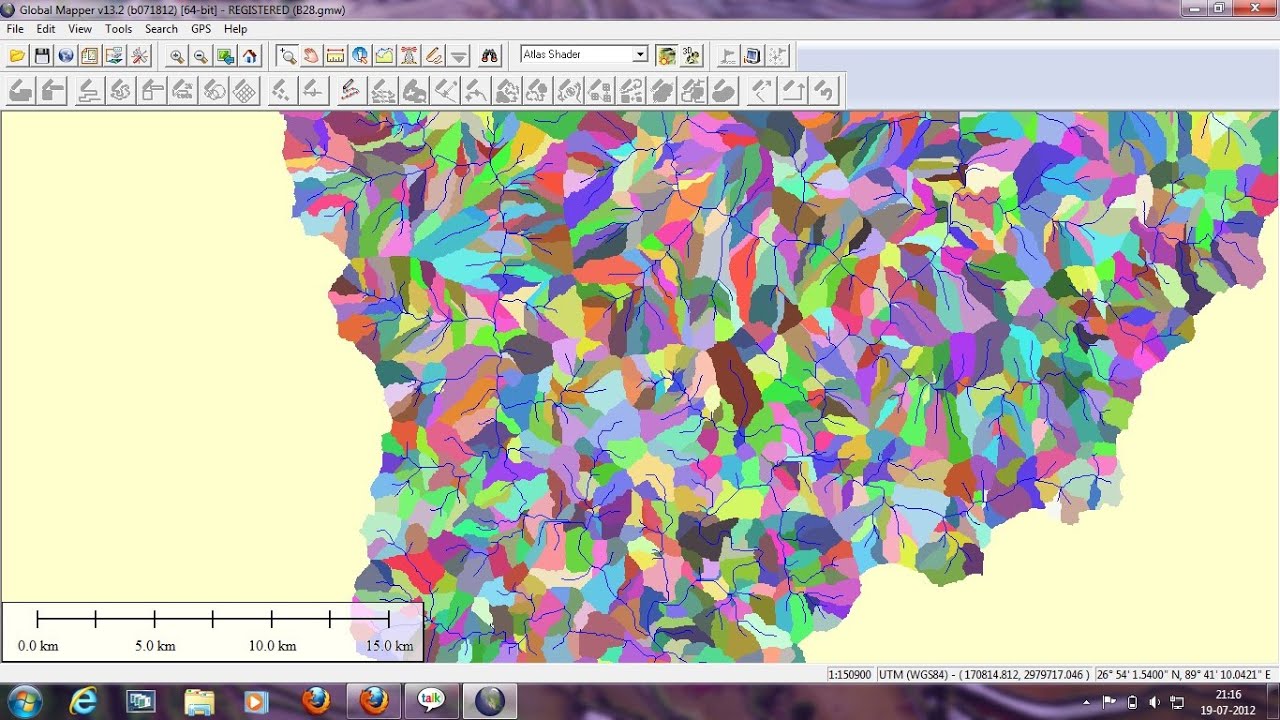 Generate Watershed and overlay in Google Earth - YouTube