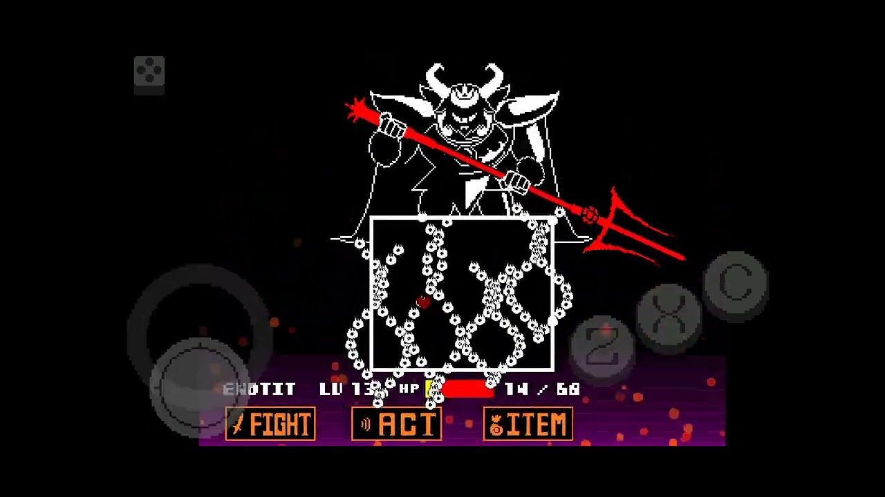 asgore boss fight with 13 Lv (I died i been stuck for 4 days on that ...