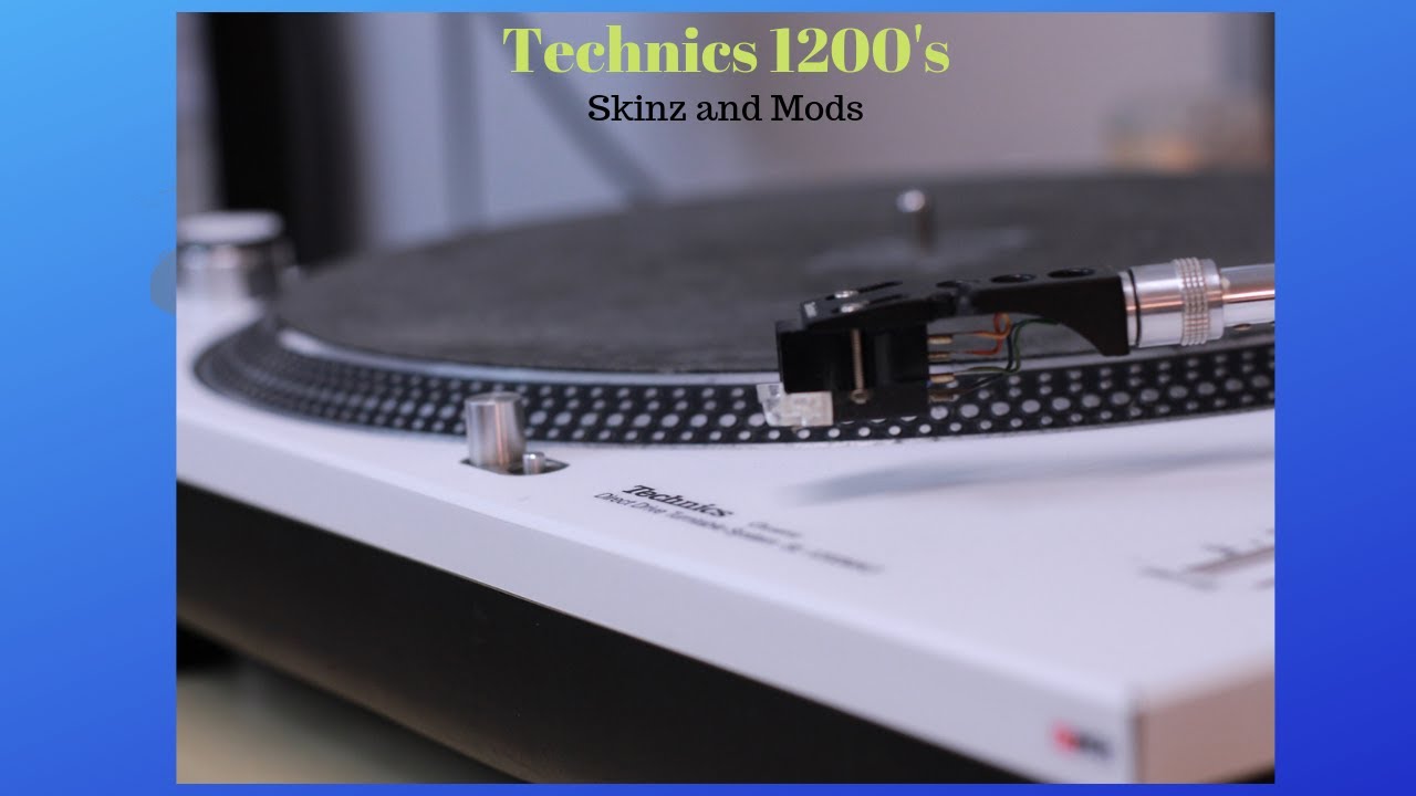 Technics 1200's 12inchskinz wrap and other mods. - YouTube