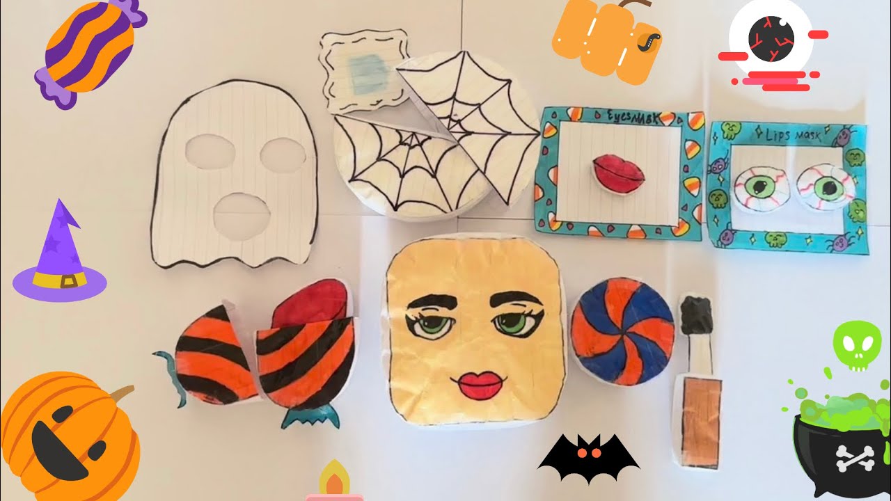 Happy Halloween squish paper, Roblox face, and (Diy tutorial) 🔮 - YouTube