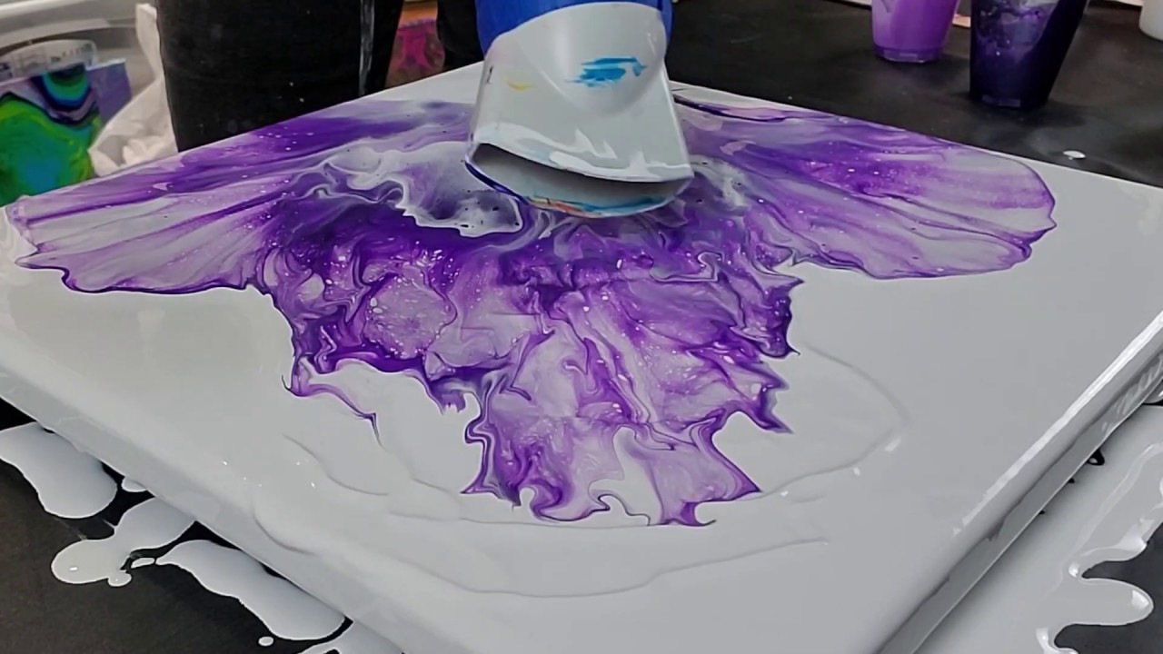 One Color Dutch Pour Violet - Fourth in my Series 173 - YouTube