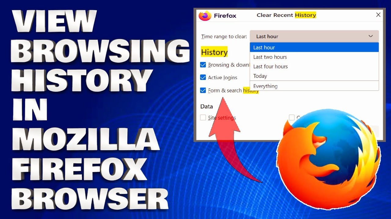 How To View Browsing History in Mozilla Firefox Browser [Guide] - YouTube