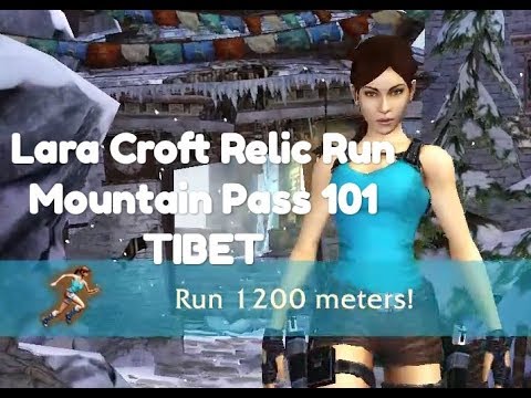 Lara Croft Relic Run 101 Mountain Pass Run 1200 Meter real games replay ...