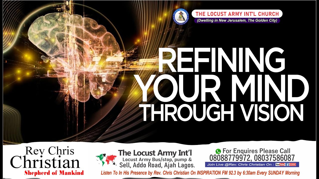 Rev Chris Christian - REFINING YOUR MIND THROUGH VISION - YouTube