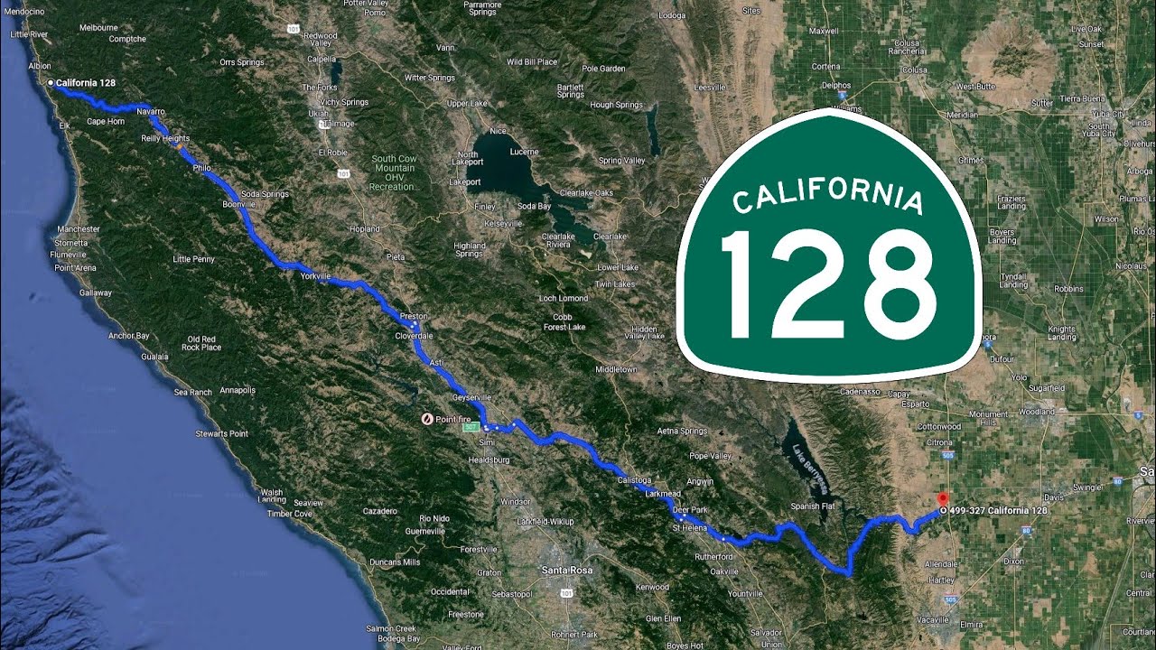 Driven - California State Route 128 - Ferrari FF - YouTube
