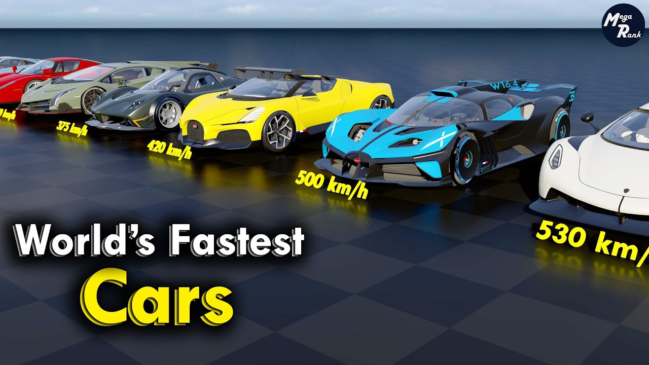 Fastest Cars in the World 2026 | Top-50 Fastest Cars | 3D Comparison ...