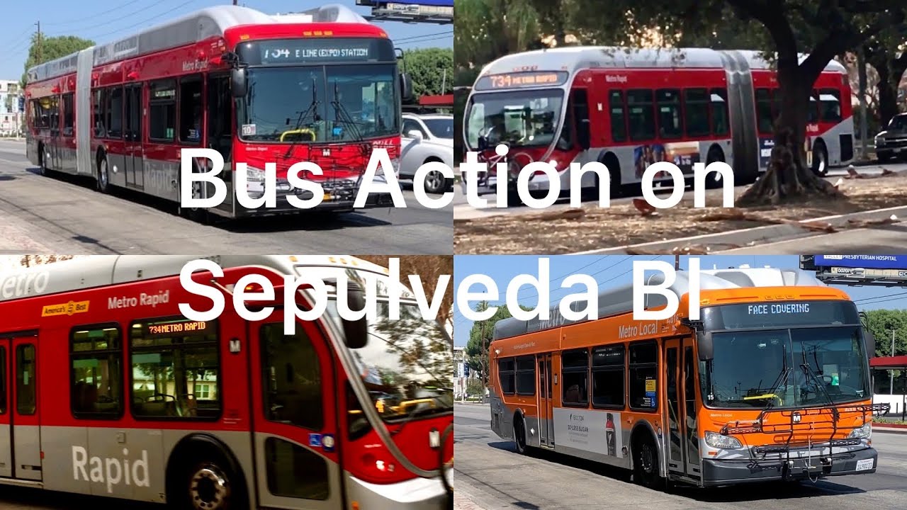 Bus Action on Sepulveda Blvd - YouTube