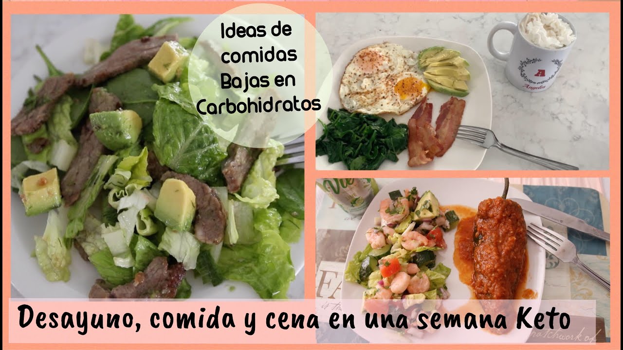 Que desayuno, como y ceno en una semana Keto - YouTube