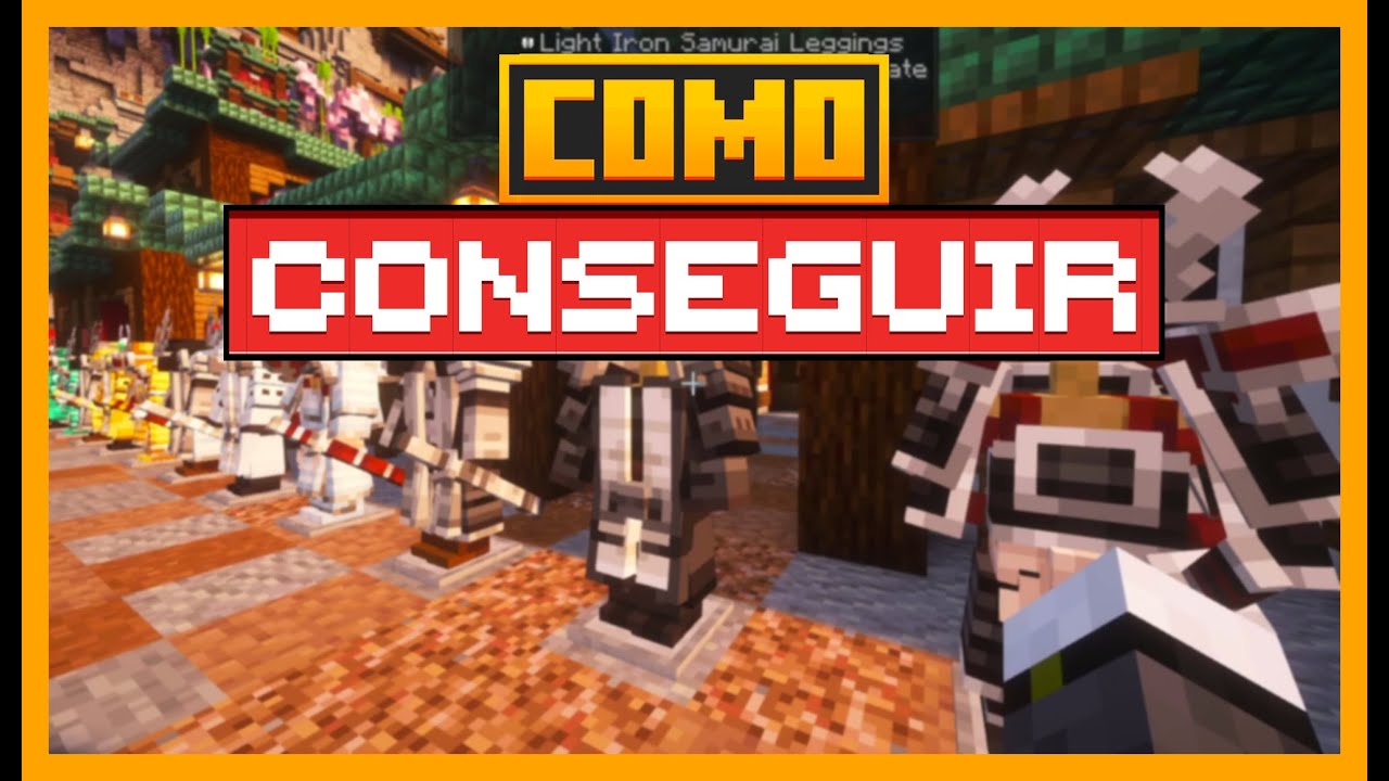 A MELHOR ARMADURA DO MOD SAMURAI DYNASTY PARA MINECRAFT - YouTube