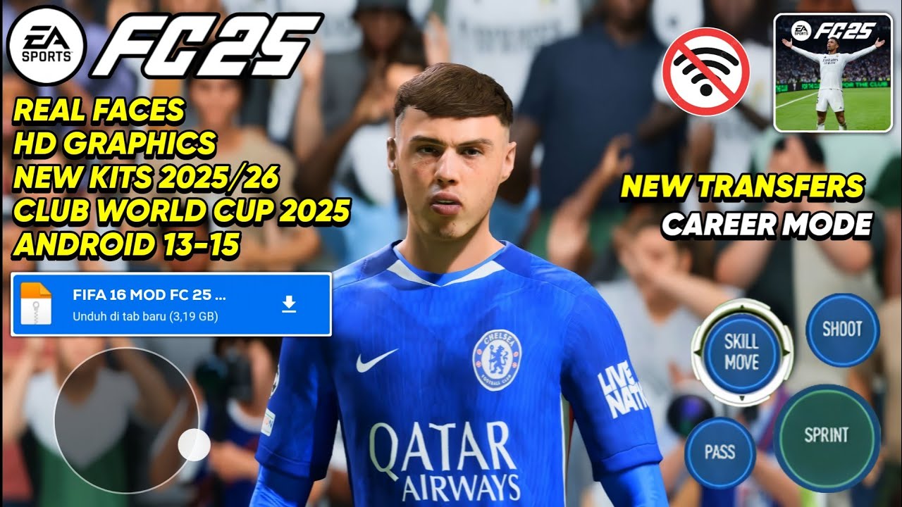 Full Update 2025! FIFA 16 MOD FC 25 Android Offline Career Mode, Grafik ...