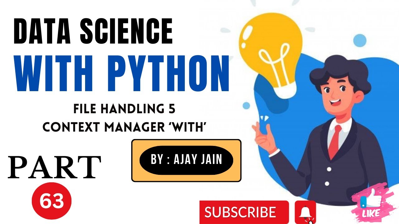 63 Python File Handling 5 With Io Data Science With Python Hindi Youtube