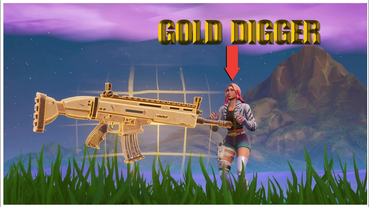 I FOUND A GOLD DIGGER IN FORTNITE BATTLE ROYALE - YouTube