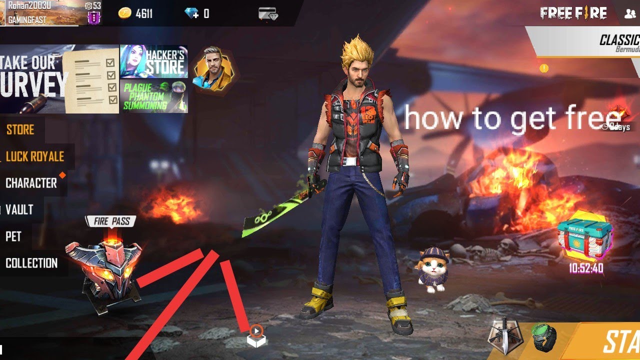 How to get free parang skin /free fire/TWO SIDE BROTHER - YouTube