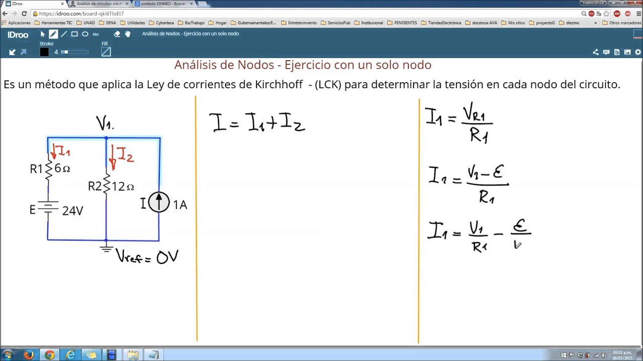 88. Análisis de nodos - Ejercicio con un solo nodo - YouTube