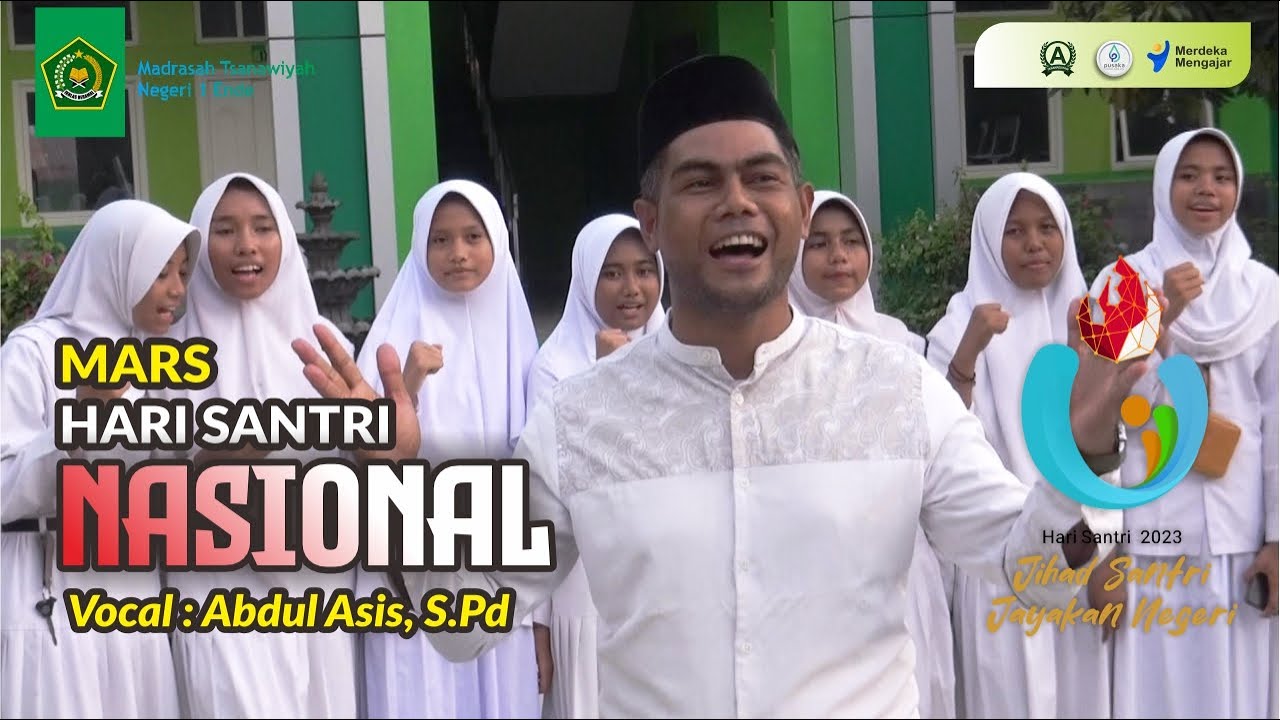 COVER || MARS HARI SANTRI NASIONAL || VOCAL : ABDUL ASIS, S.Pd || POROS 1 - YouTube