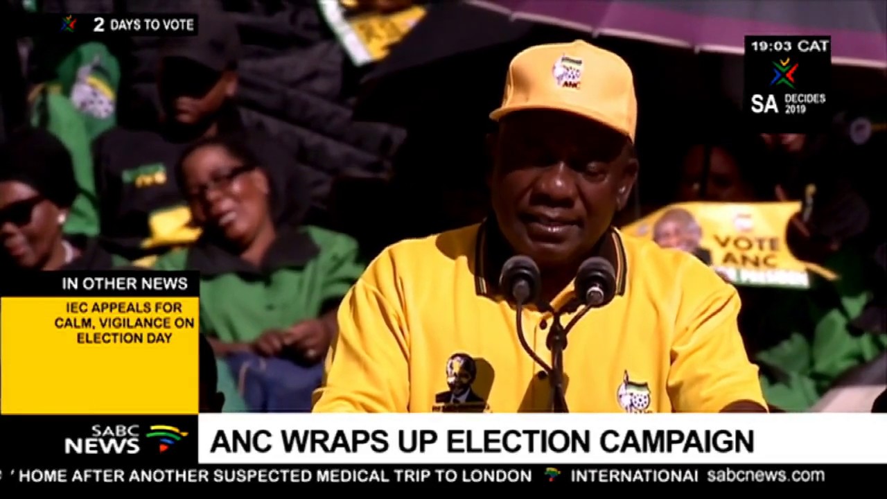 ANC wraps election campaign with Siyanqoba rally - YouTube