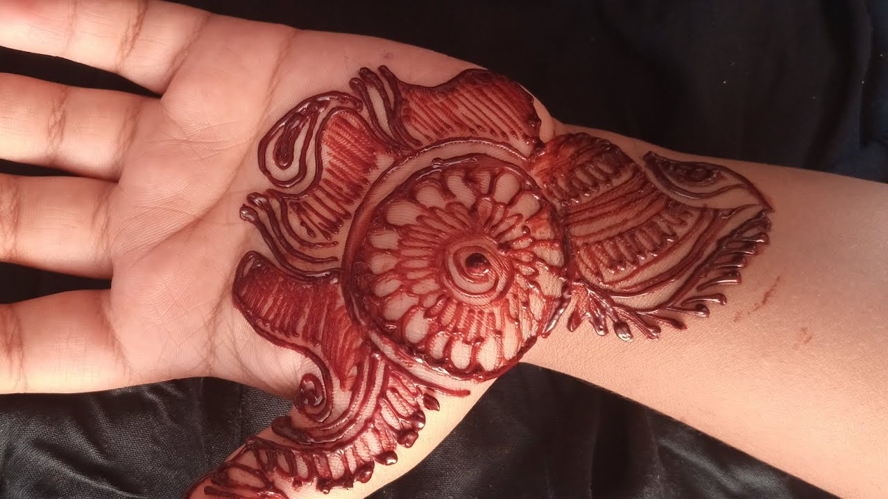 Hatheli mehndi design||Simple hatheli mehndi design||हथेली मेहंदी ...